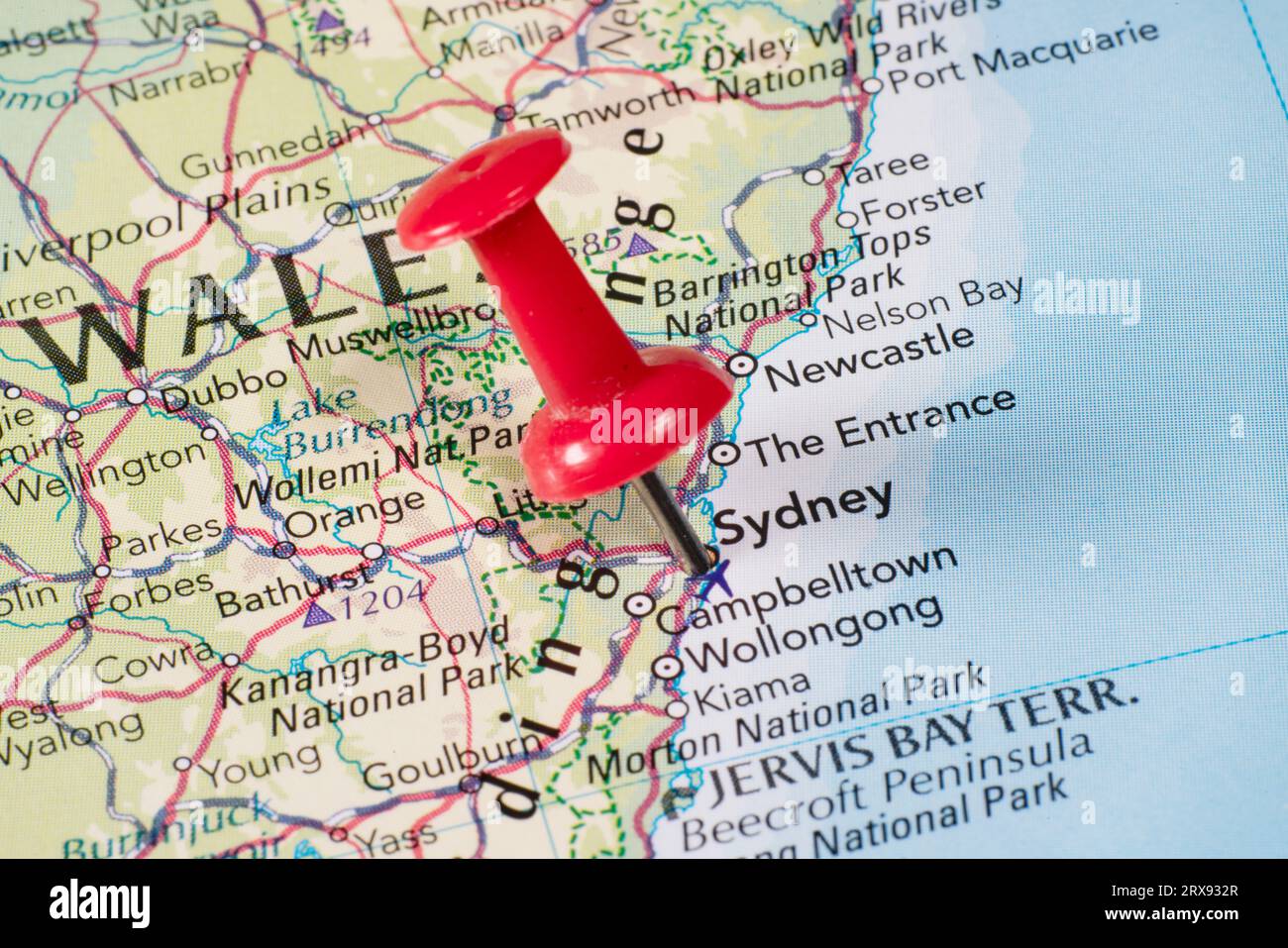 Map of sydney australia hi-res stock photography and images - Alamy