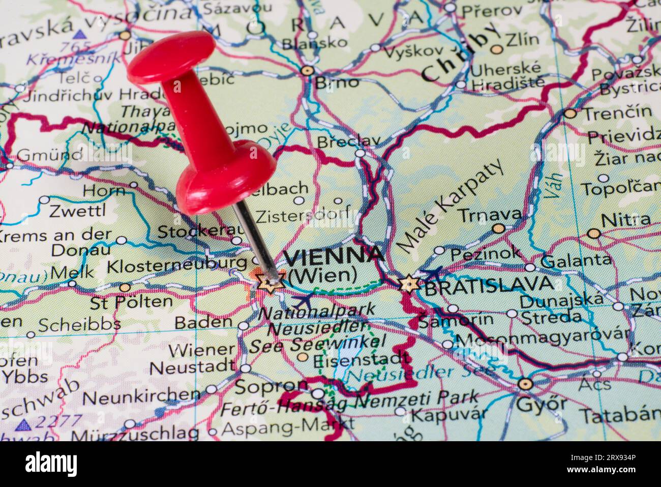Map of vienna hi-res stock photography and images - Alamy