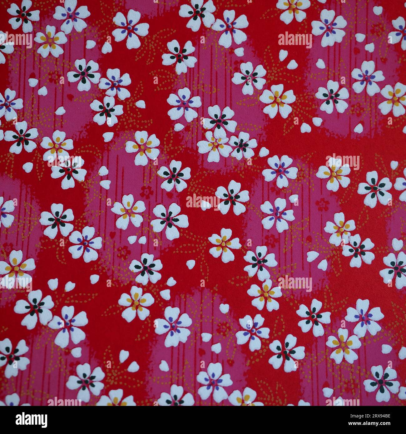 Japanese traditional patterns with festive and floral theme Stock Photo ...