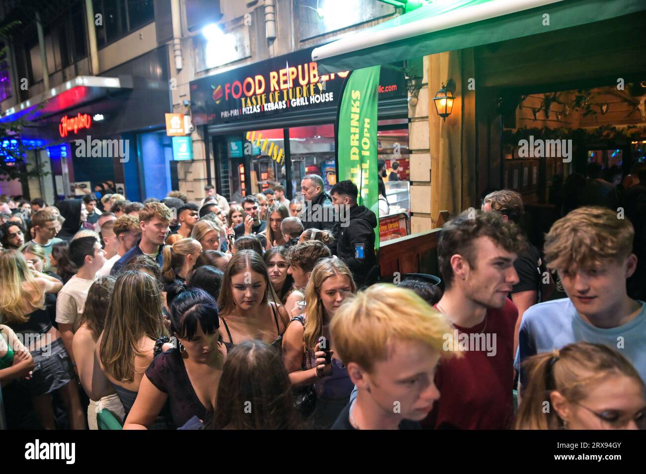 Broad Street, Birmingham, 24th September 2023 - Heidi's Bier Bar was ...