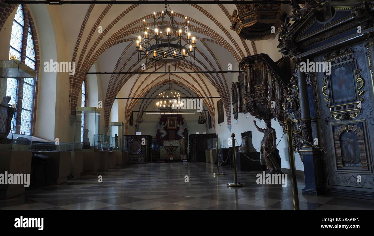 The interiors of Darlowo castle, Poland Stock Photo - Alamy