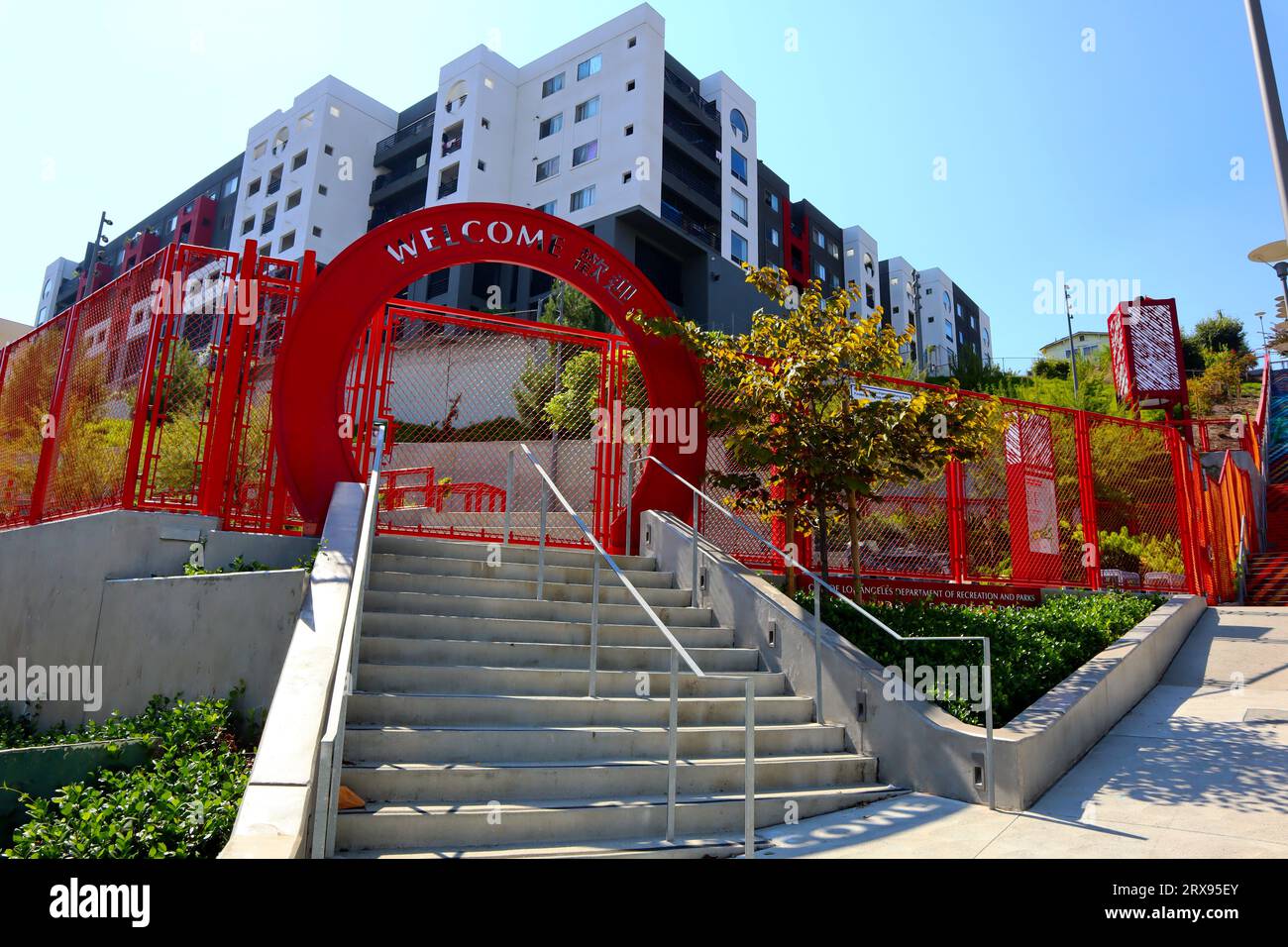 Los Angeles, Californi: Ord and Yale Street Park in Chinatown at 524 ...