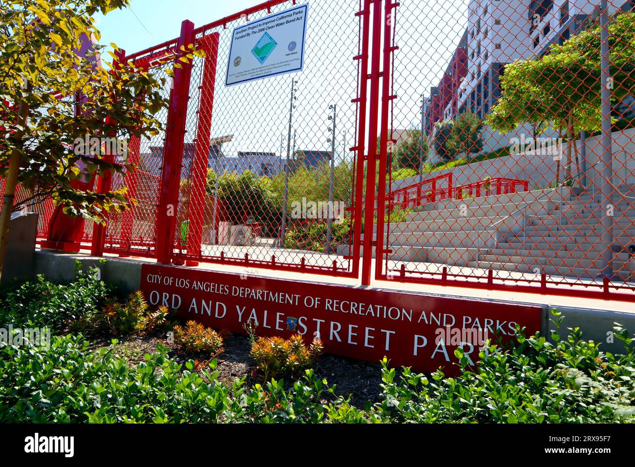 Los Angeles, Californi: Ord and Yale Street Park in Chinatown at 524 ...