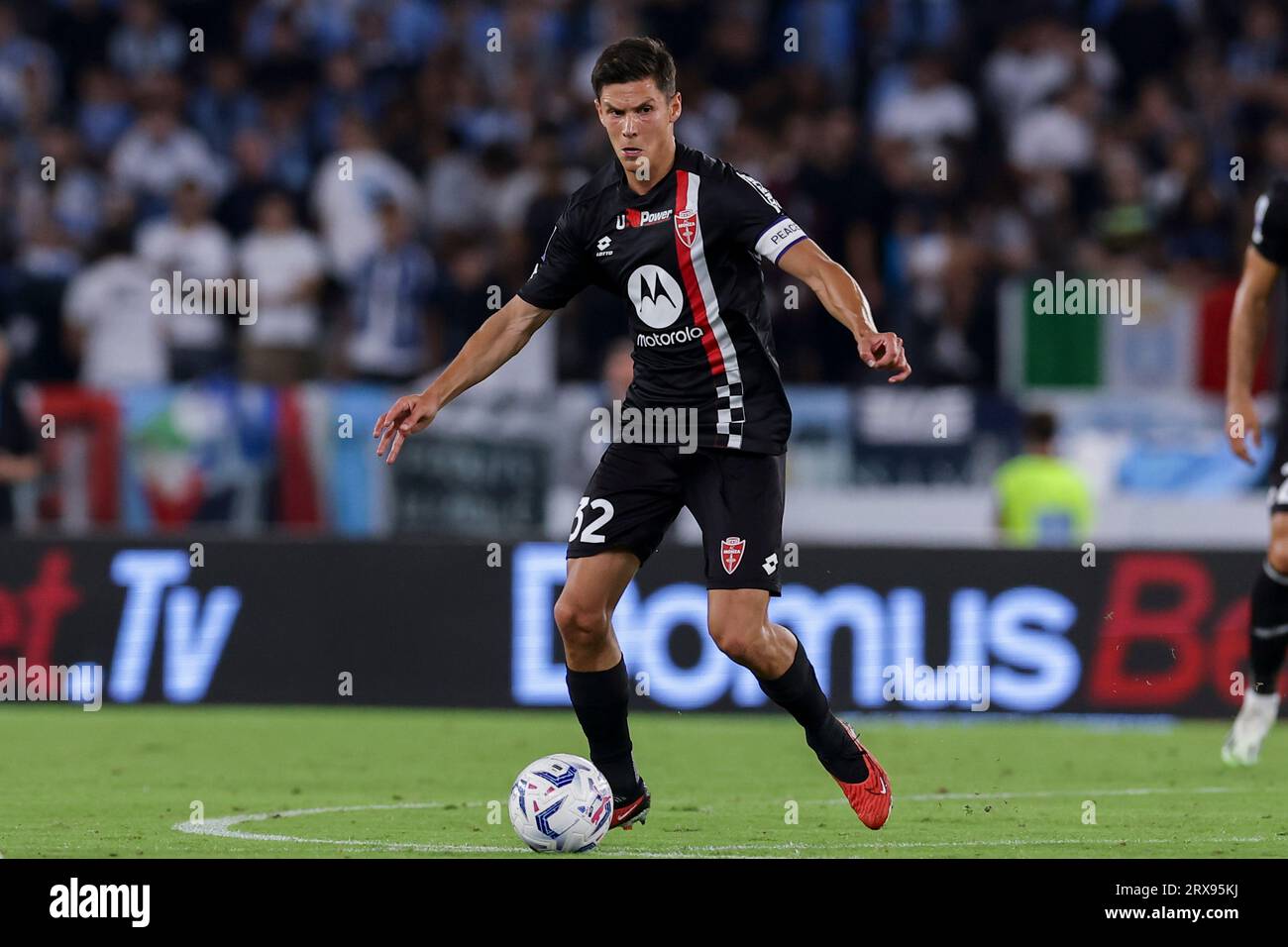 Monza’s Italian midfielder Matteo Pessina controls the ball during the ...