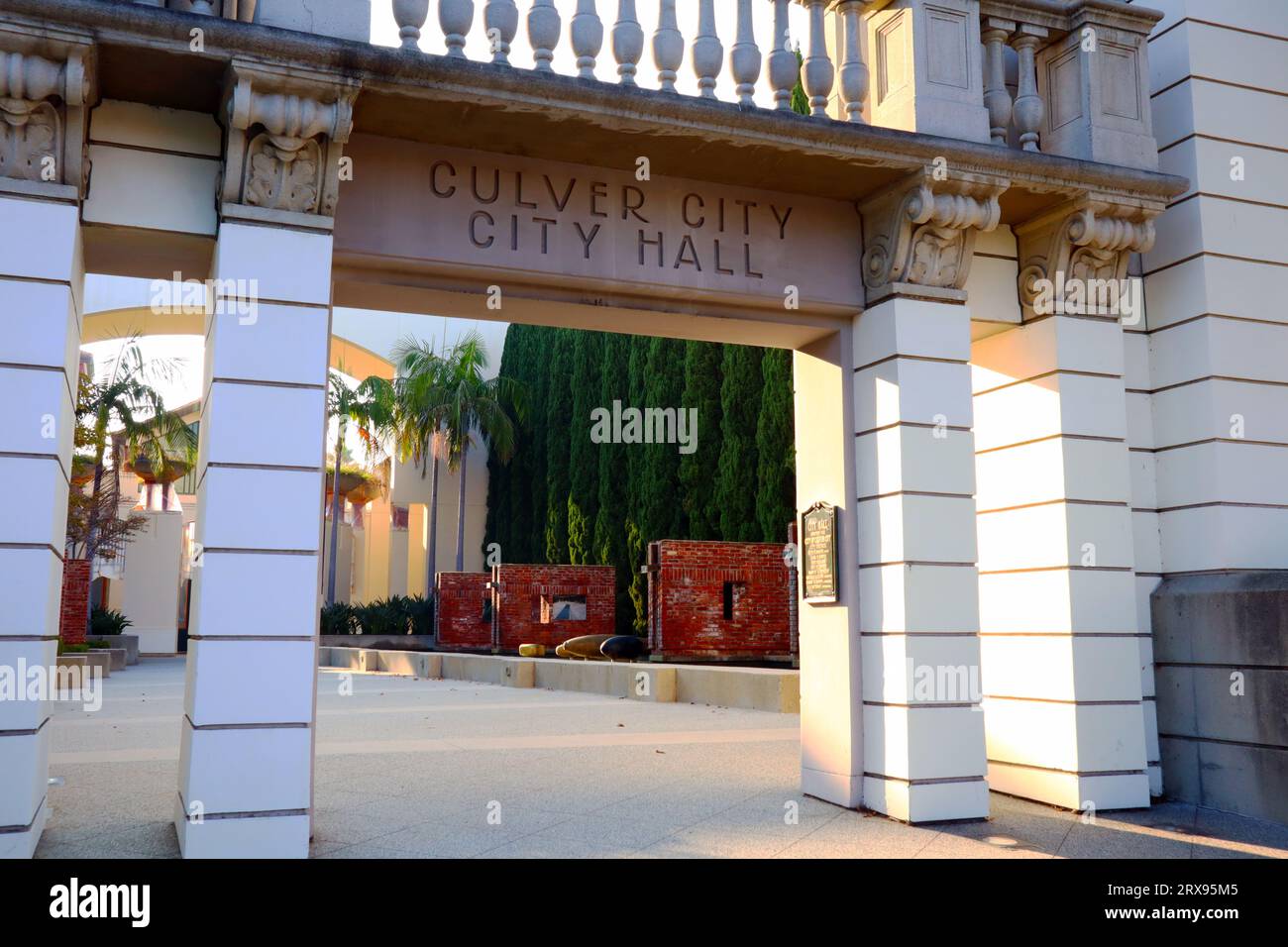Culver City, California: Culver City City Hall located at 9770 Culver Blvd Stock Photo - Alamy