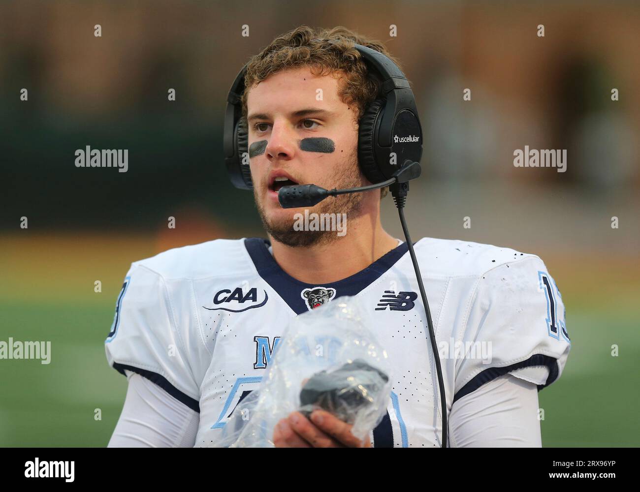 WILLIAMSBURG, VA - SEPTEMBER 23: Maine Black Bears Quarterback Derek ...
