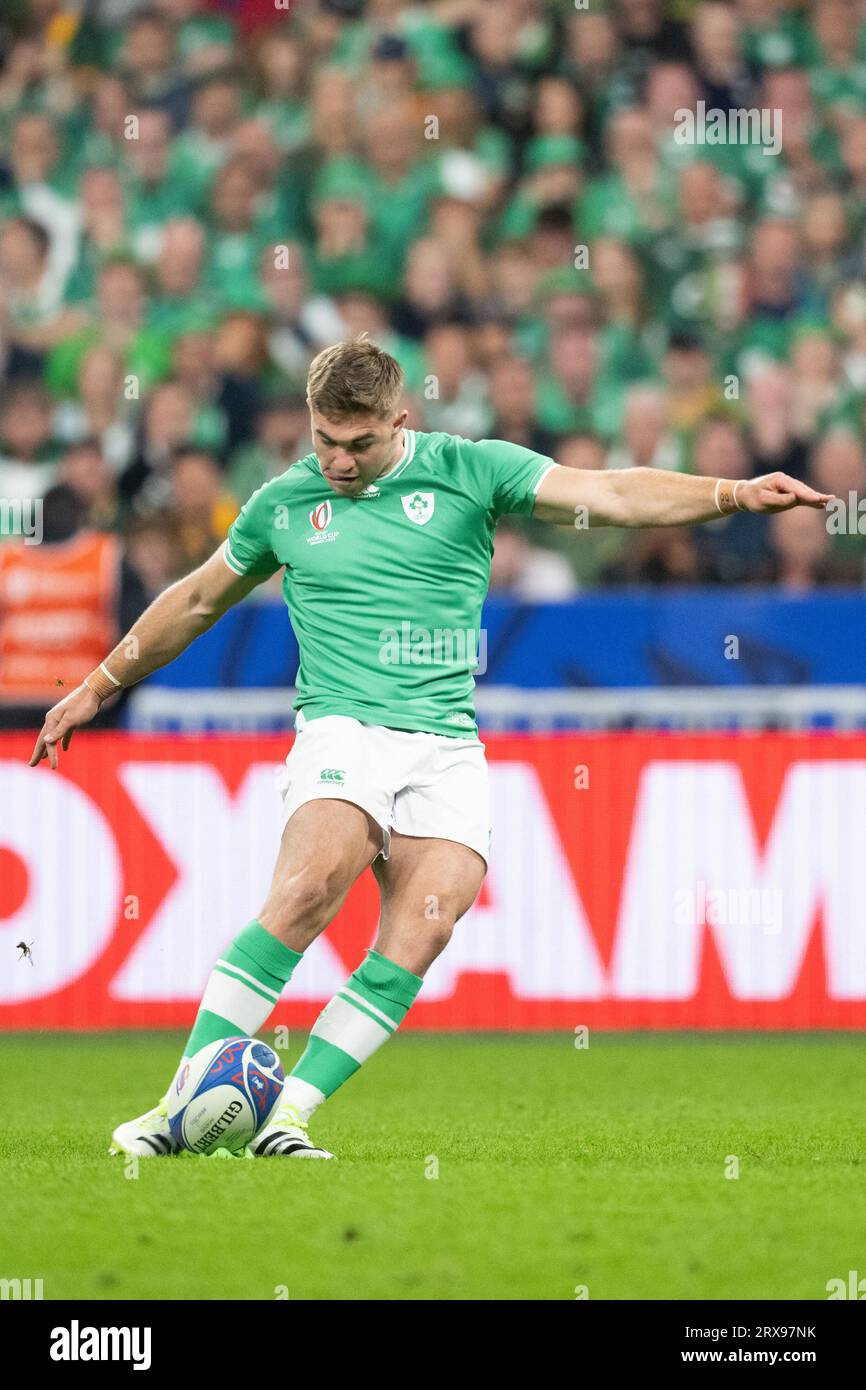 Saint Denis, France. 08th Mar, 2023. Jack Crowley of Ireland in action ...