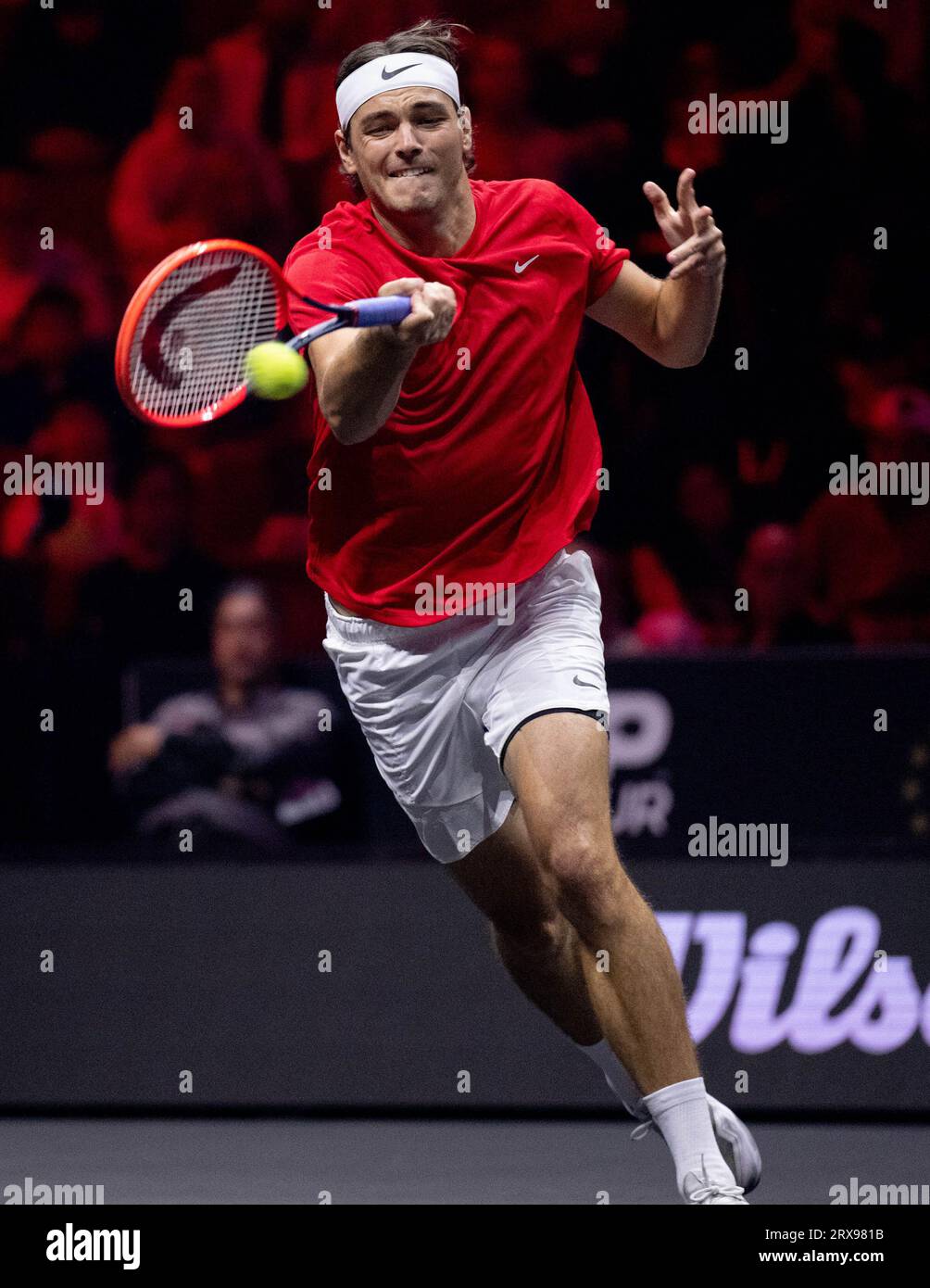 Vancouver, Canada. 23rd Sep, 2023. Taylor Fritz of Team World returns ...