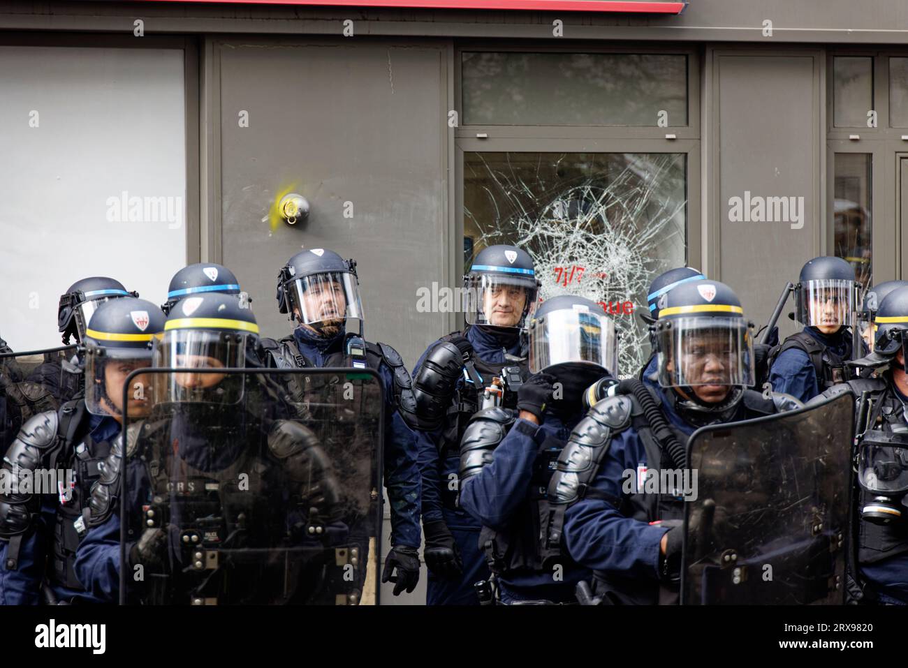 Paris, France. 23rd Sep, 2023. Demonstration for the end of systemic ...