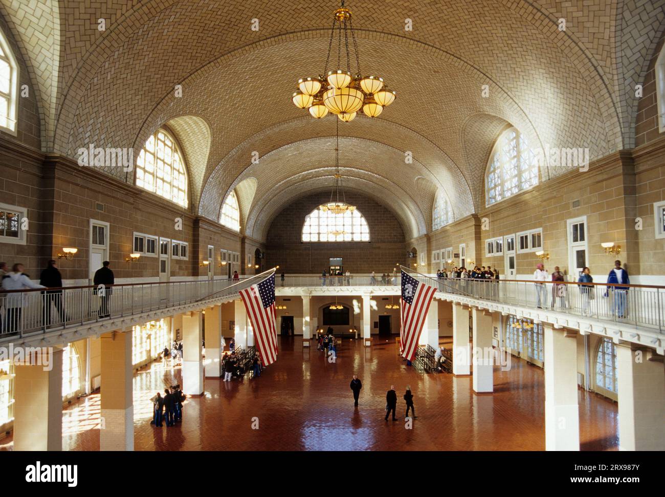Great Hall, Ellis Island Immigrant Museum, Statue of Liberty National ...