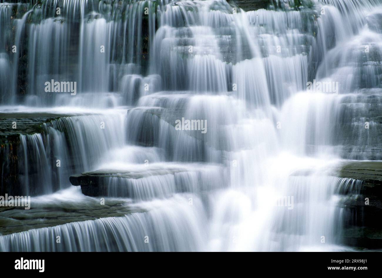 Enfield Creek falls on Upper Gorge Loop, Robert H Treman State Park, New York Stock Photo - Alamy