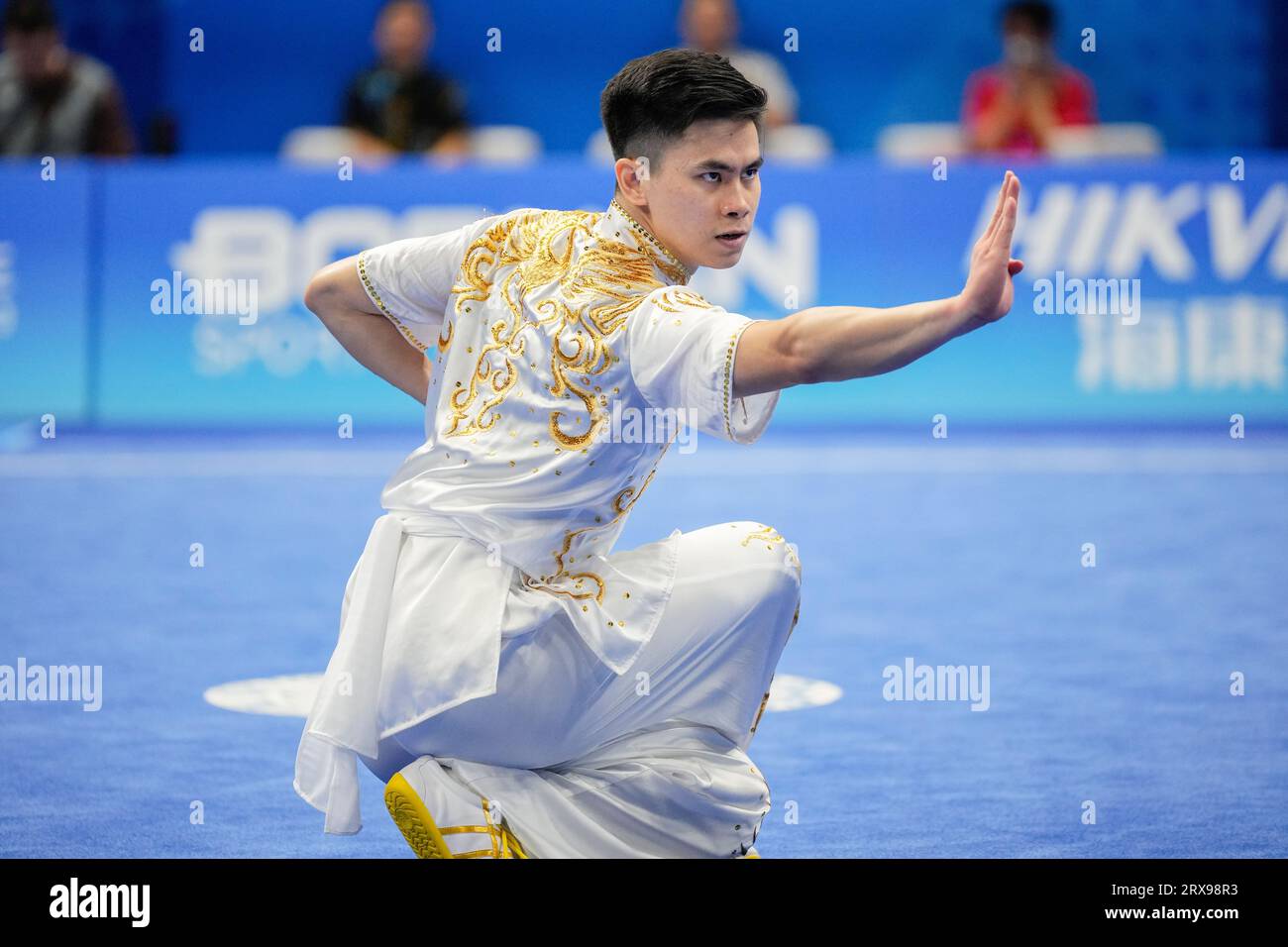 Indonesia's Marvelo Edgar Xavier performs during the men's Taolu Wushu ...