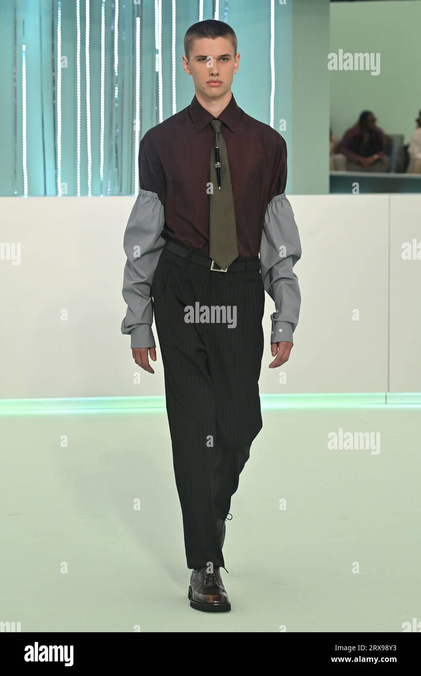 Milan, Italy. 22nd Sep, 2023. Boss Spring/Summer 2024 Runway during ...