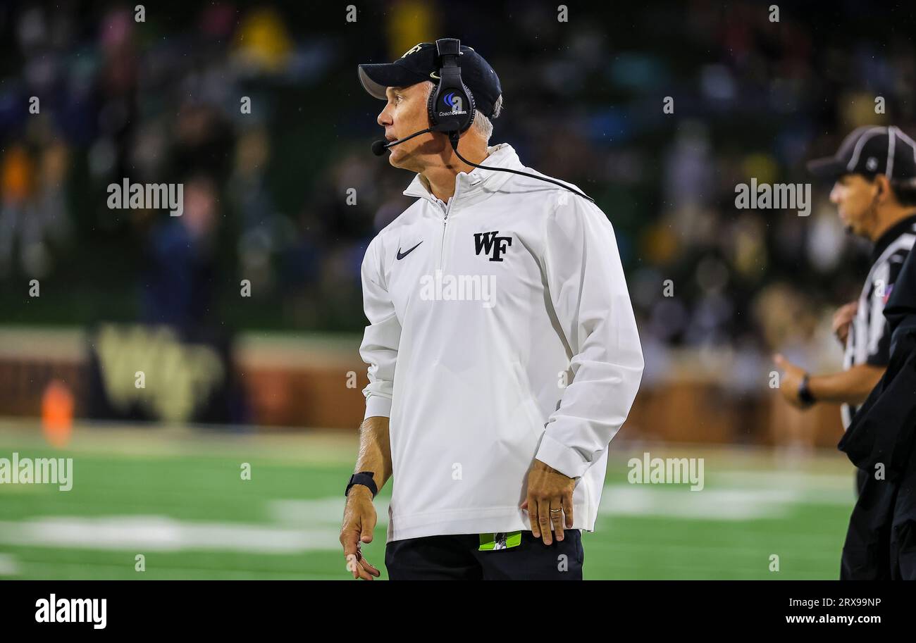 September 23,2023: Dave Clawson is Wake Forest head football coachNCAA ...