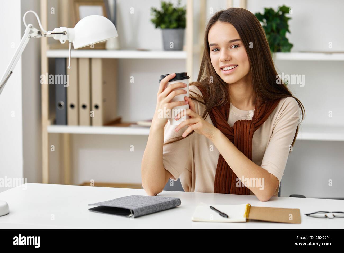 girl teenager table exam preparation education schoolgirl notebook ...