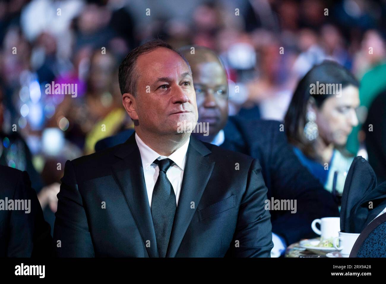 Washington, United States. 23rd Sep, 2023. Second Gentleman Doug Emhoff ...