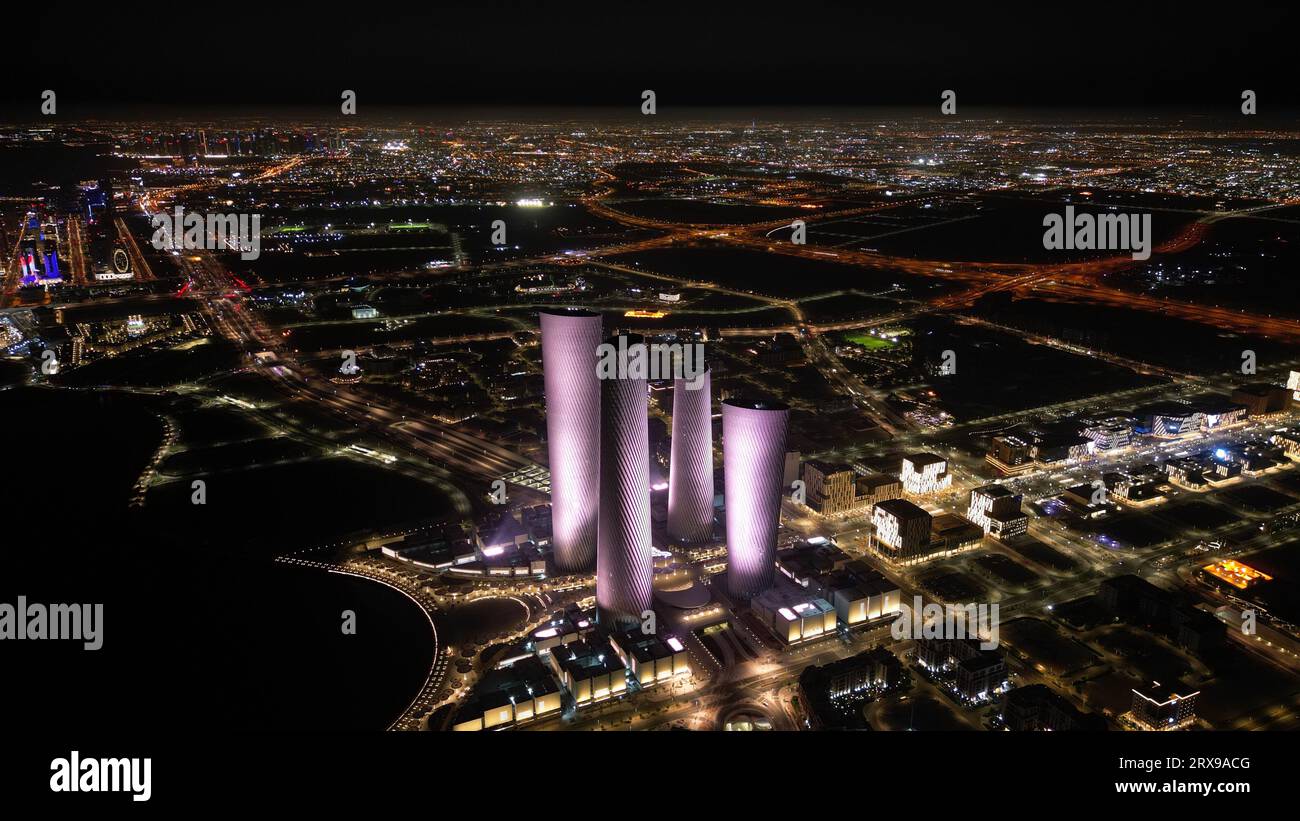 Lusail towers qatar Stock Photo - Alamy