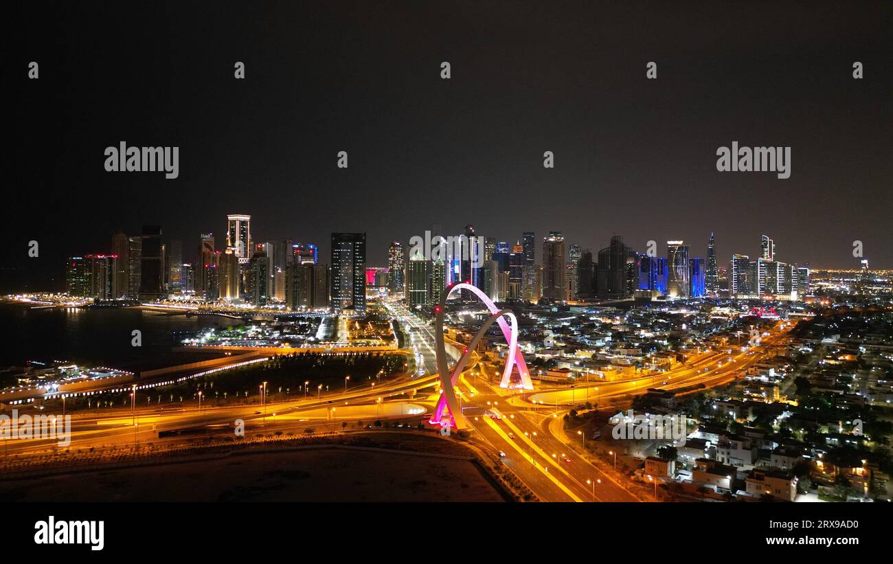 Doha corniche towers Qatar Stock Photo - Alamy