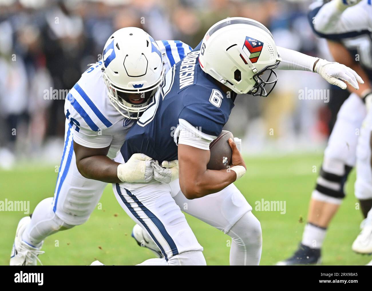 EAST HARTFORD, CT - SEPTEMBER 23: Duke Blue Devils defensive tackle ...