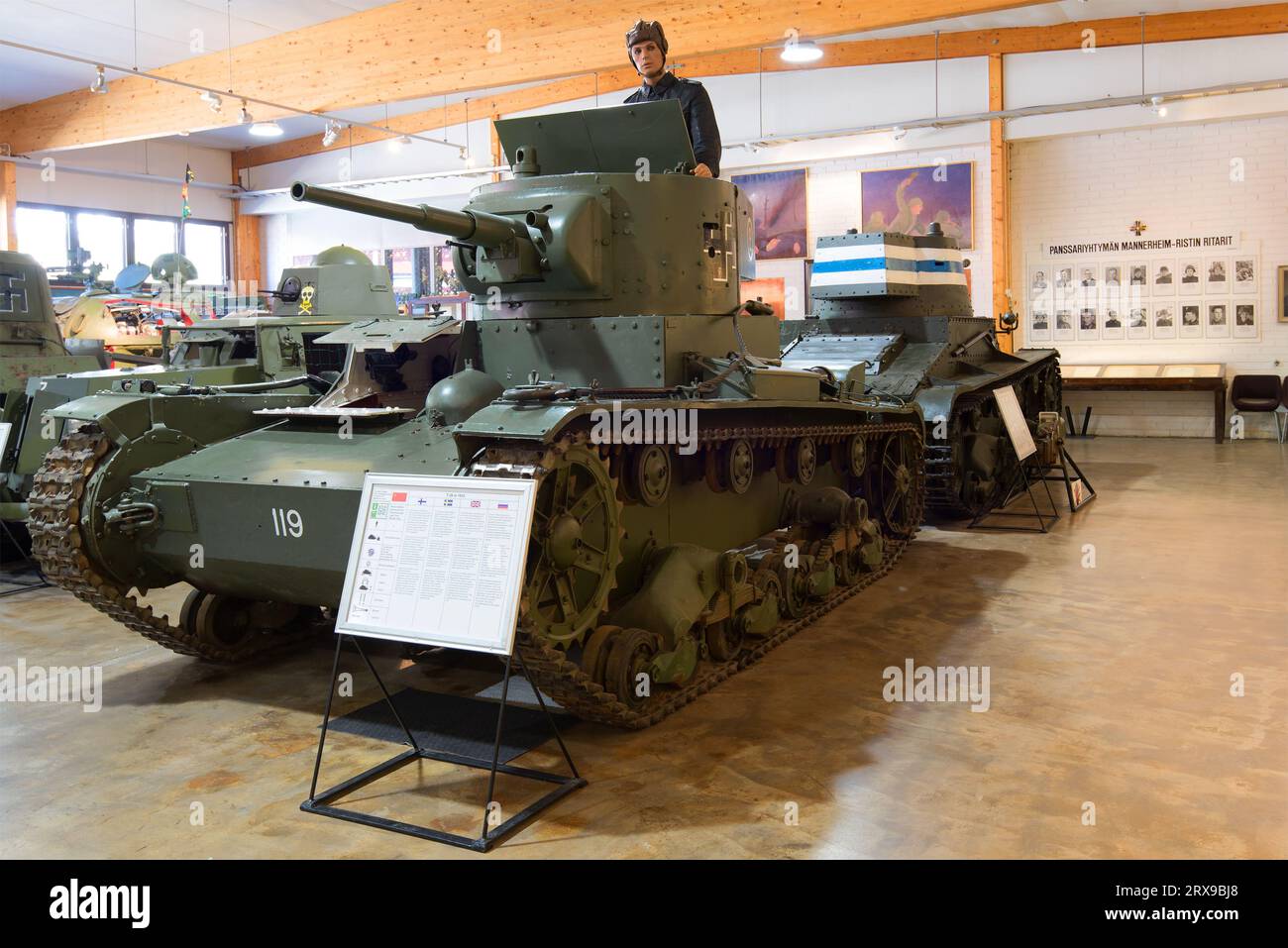PAROLA, FINLAND - JUNE 10, 2017: Soviet T-26 tank of the 1933 model in ...