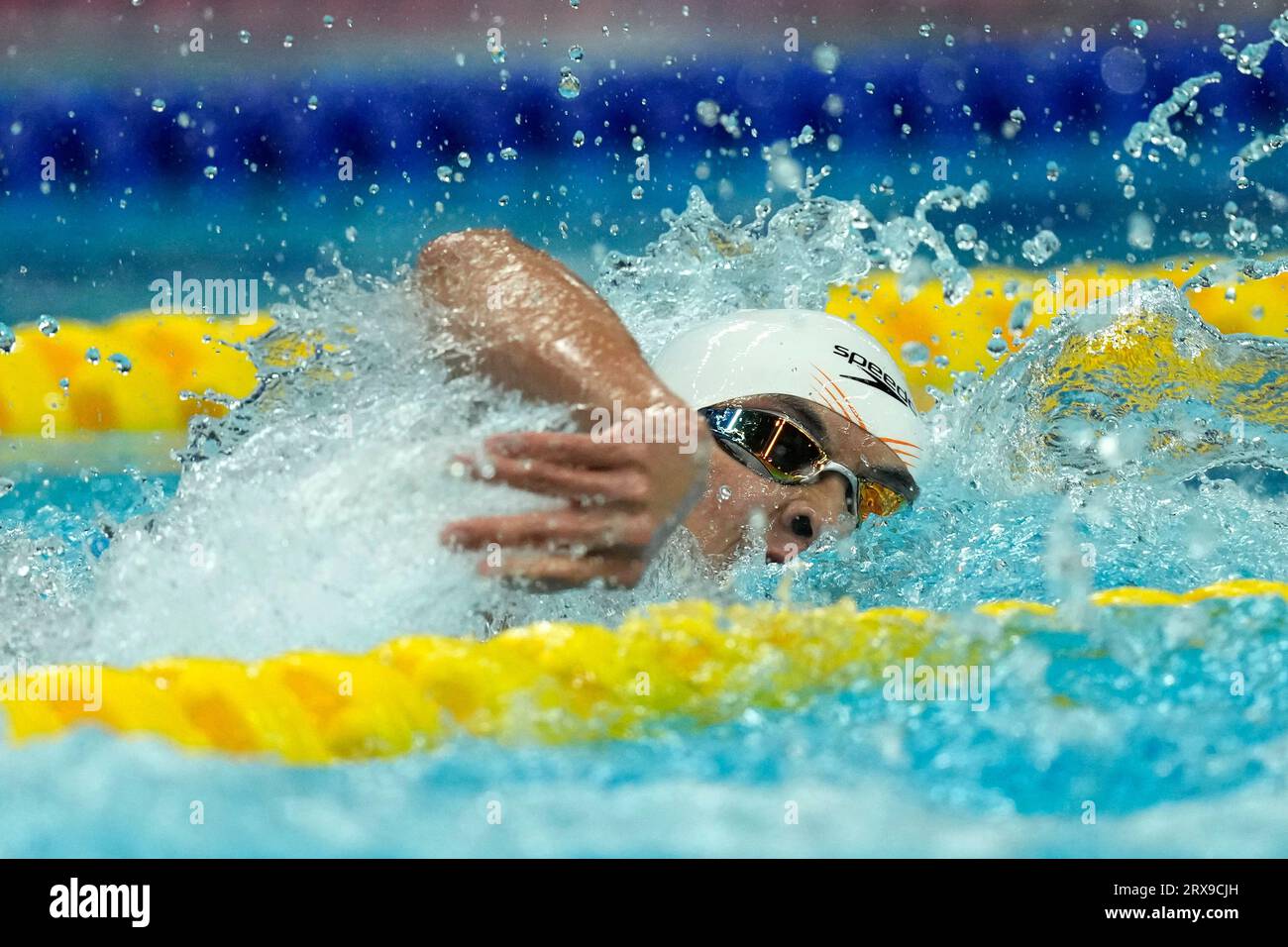 Indonesia's Nicholas Karel Subagyo competes during the men's 100 meter ...