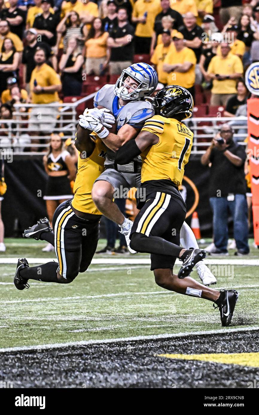 ST. LOUIS, MO - SEPTEMBER 23: Memphis Tigers wide receiver Koby Drake ...