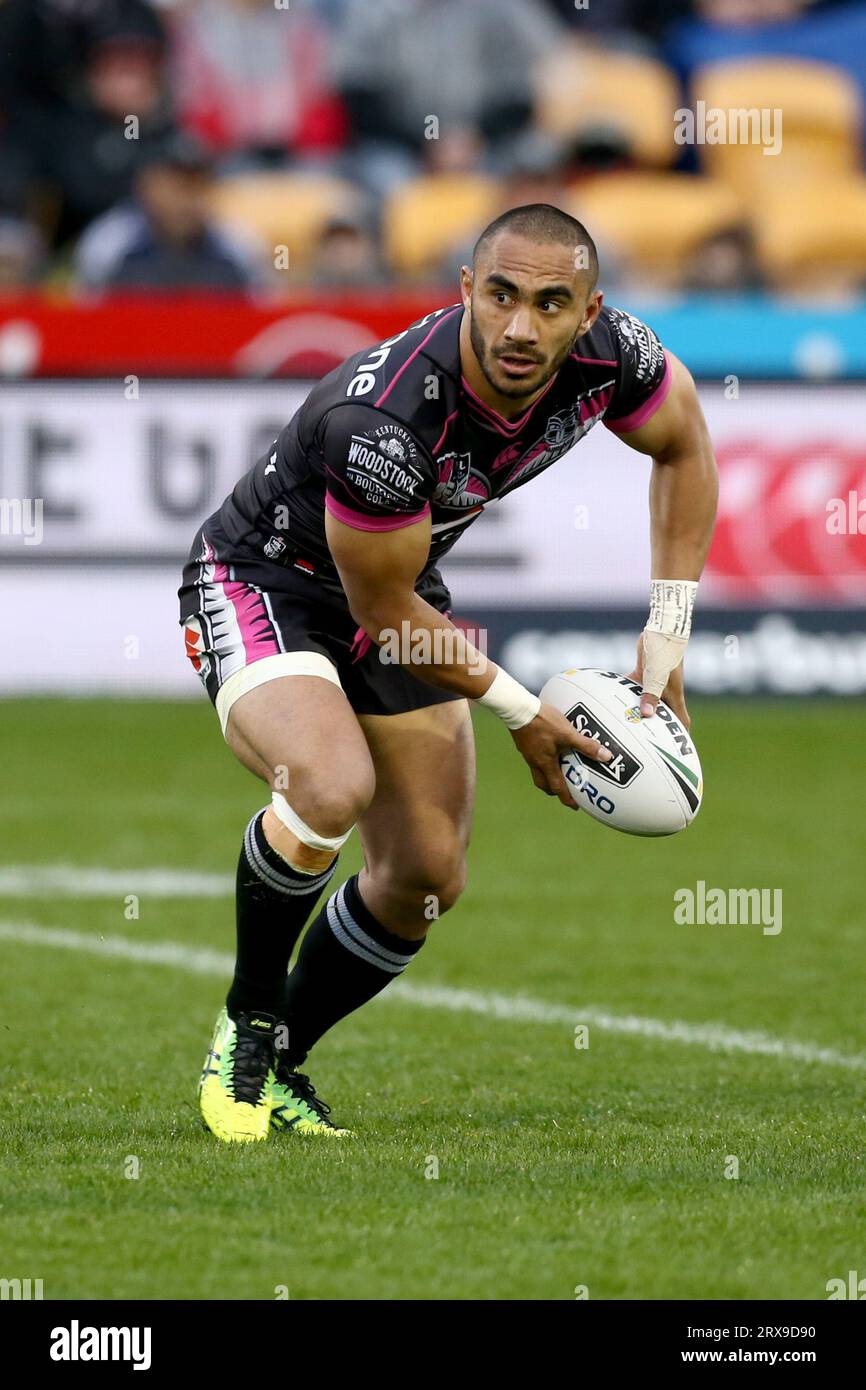 Thomas Leuluai of the Warriors during the NRL match between the New Zealand Warriors and the ...