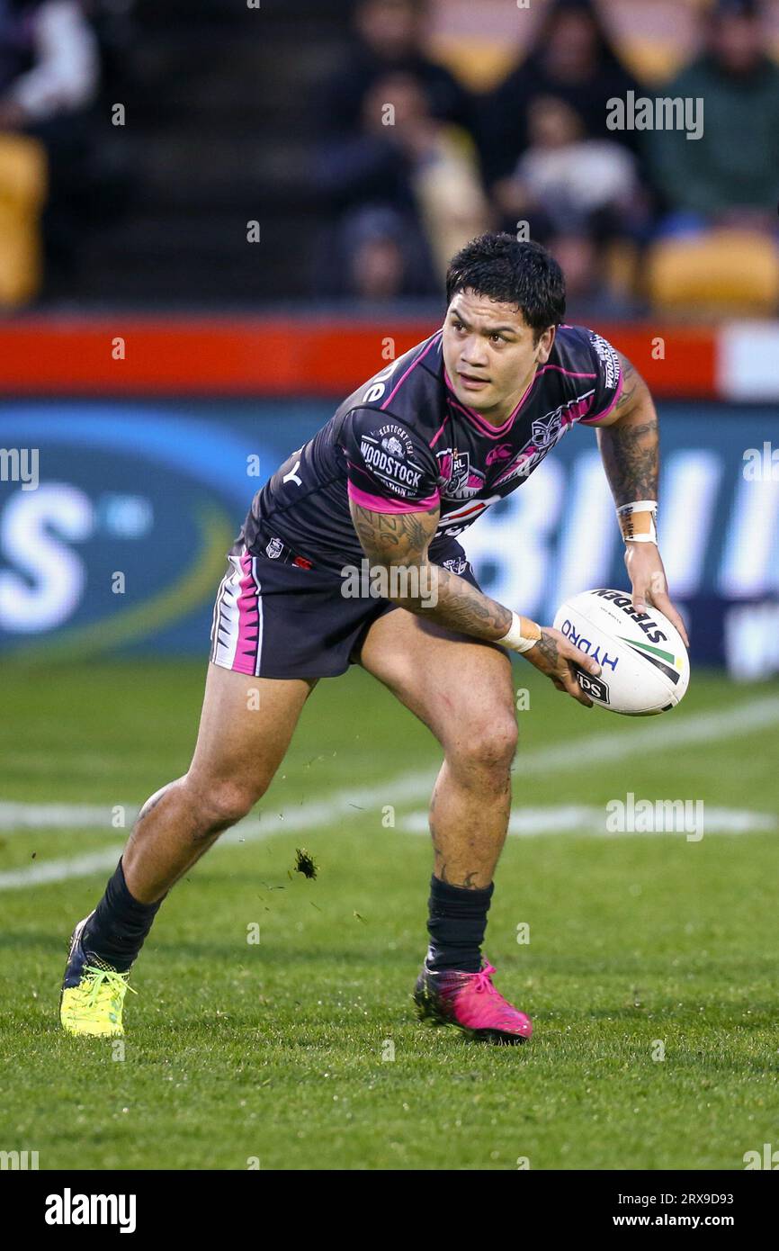 Issac Luke of the Warriors during the NRL match between the New Zealand ...