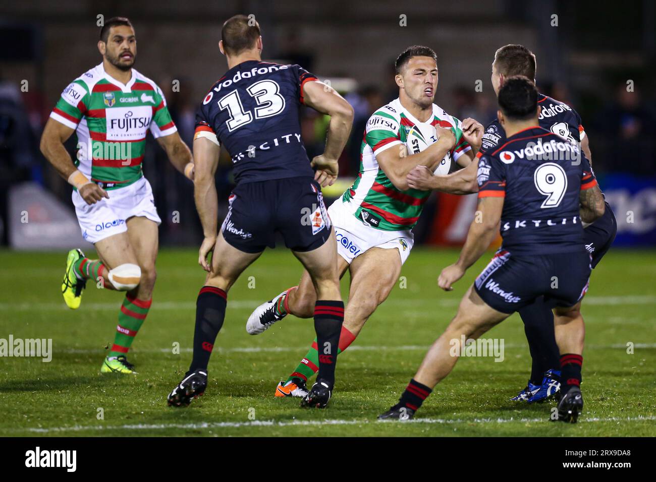 Sam Burgess of the Rabbitohs during the NRL match between the New ...