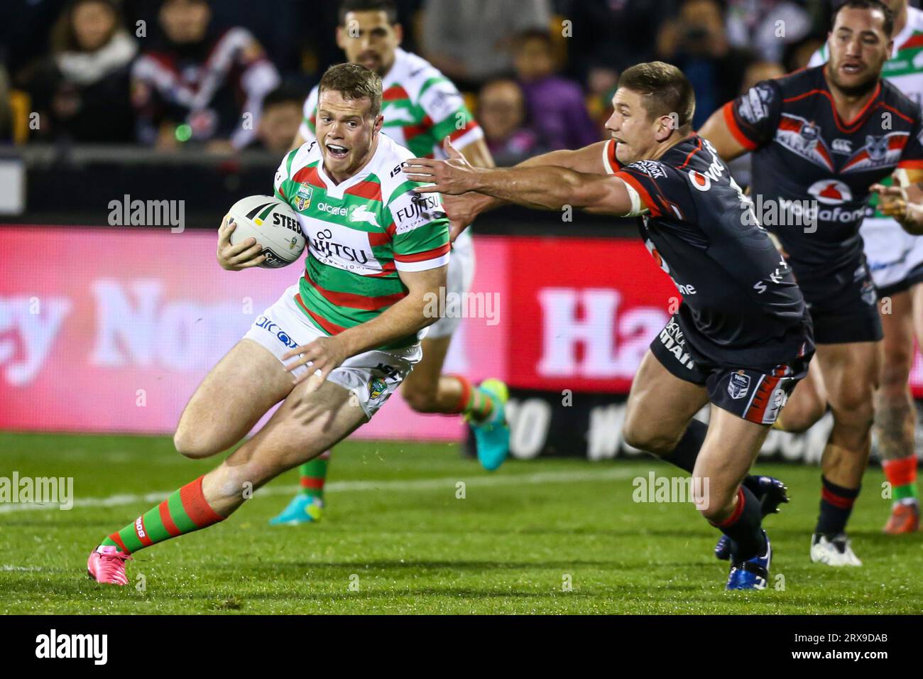 Joe Burgess of the Rabbitohs during the NRL match between the New ...