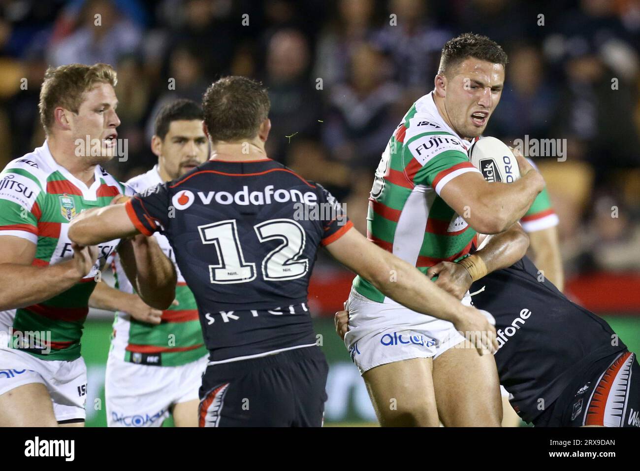 Sam Burgess of the Rabbitohs during the NRL match between the New ...