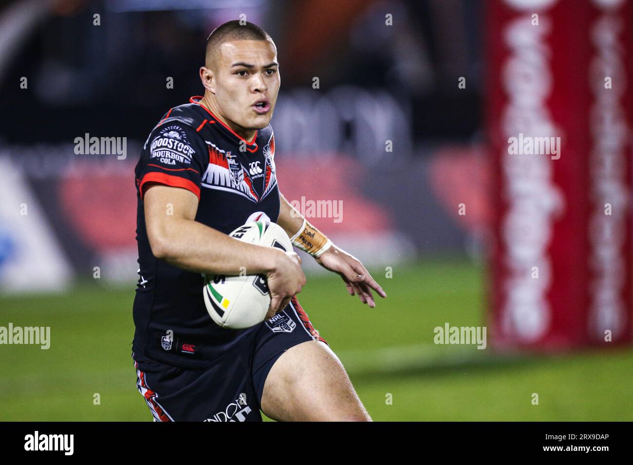 Tuimoala Lolohea of the Warriors during the NRL match between the New ...