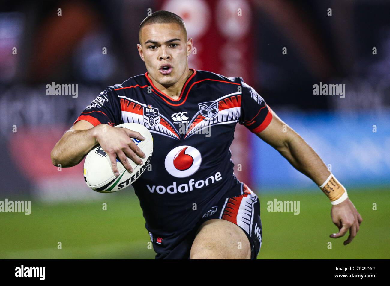 Tuimoala Lolohea of the Warriors during the NRL match between the New ...