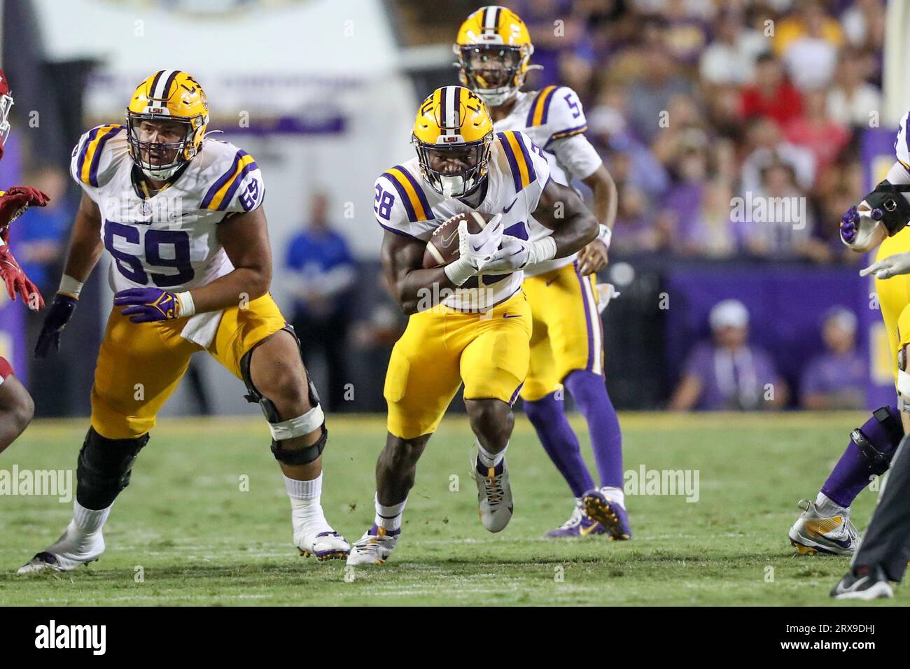 Baton Rouge, USA. 23rd Sep, 2023. September 23, 2023: LSU running back ...