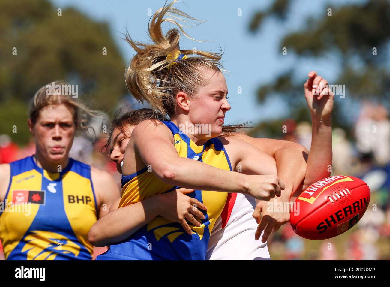 Sydney, Australia. 24th Sep, 2023. Jaide Britton of the Eagles competes ...