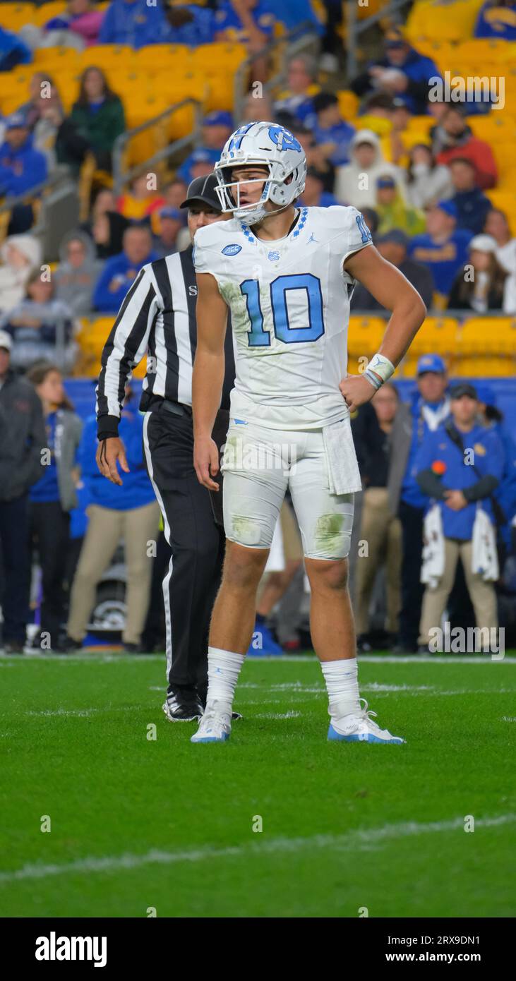 USA. 23rd Sep, 2023. SEPT 23, 2023: Drake Maye #10 during the Pitts ...