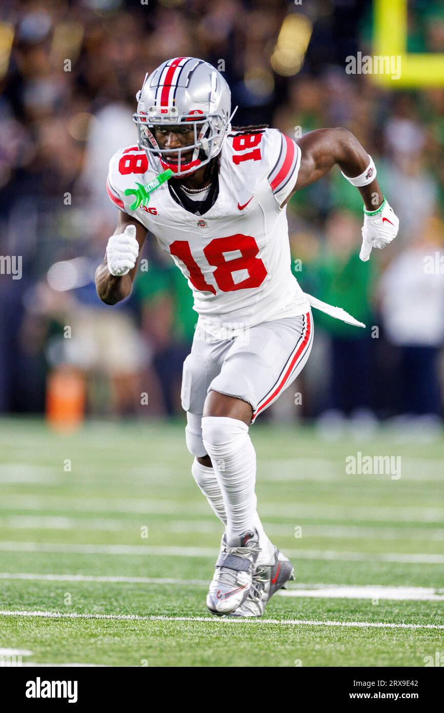 September 23, 2023: Ohio State wide receiver Marvin Harrison Jr. (18 ...