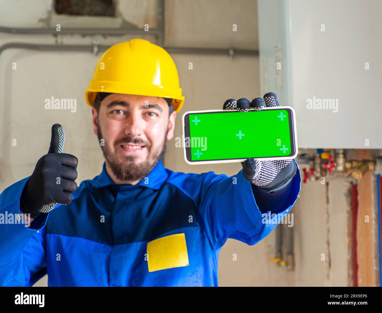 Construction worker helmet male hi-res stock photography and images - Alamy