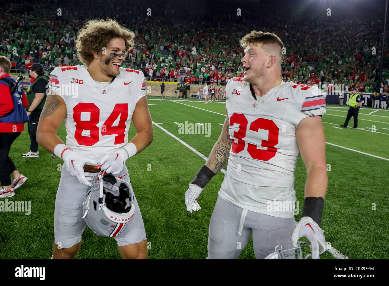 September 23, 2023, South Bend, Indiana, U.S: Ohio State Buckeyes tight ...