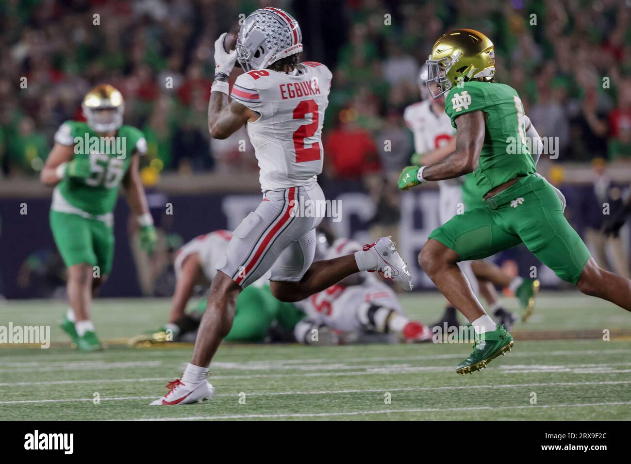 September 23, 2023, South Bend, Indiana, U.S: Ohio State Buckeyes wide ...