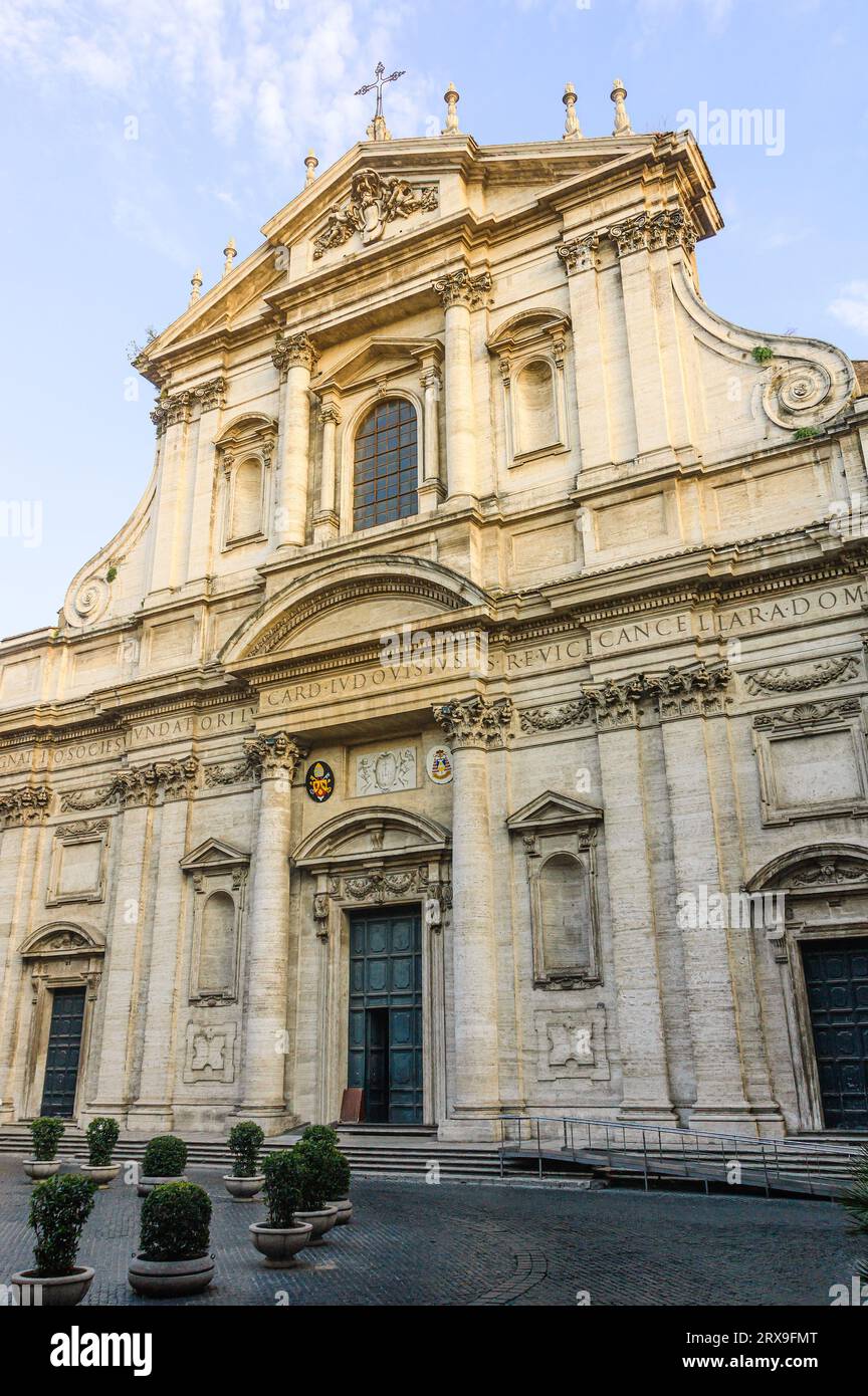 Church of Saint Ignatius of Loyola in Rome Stock Photo - Alamy