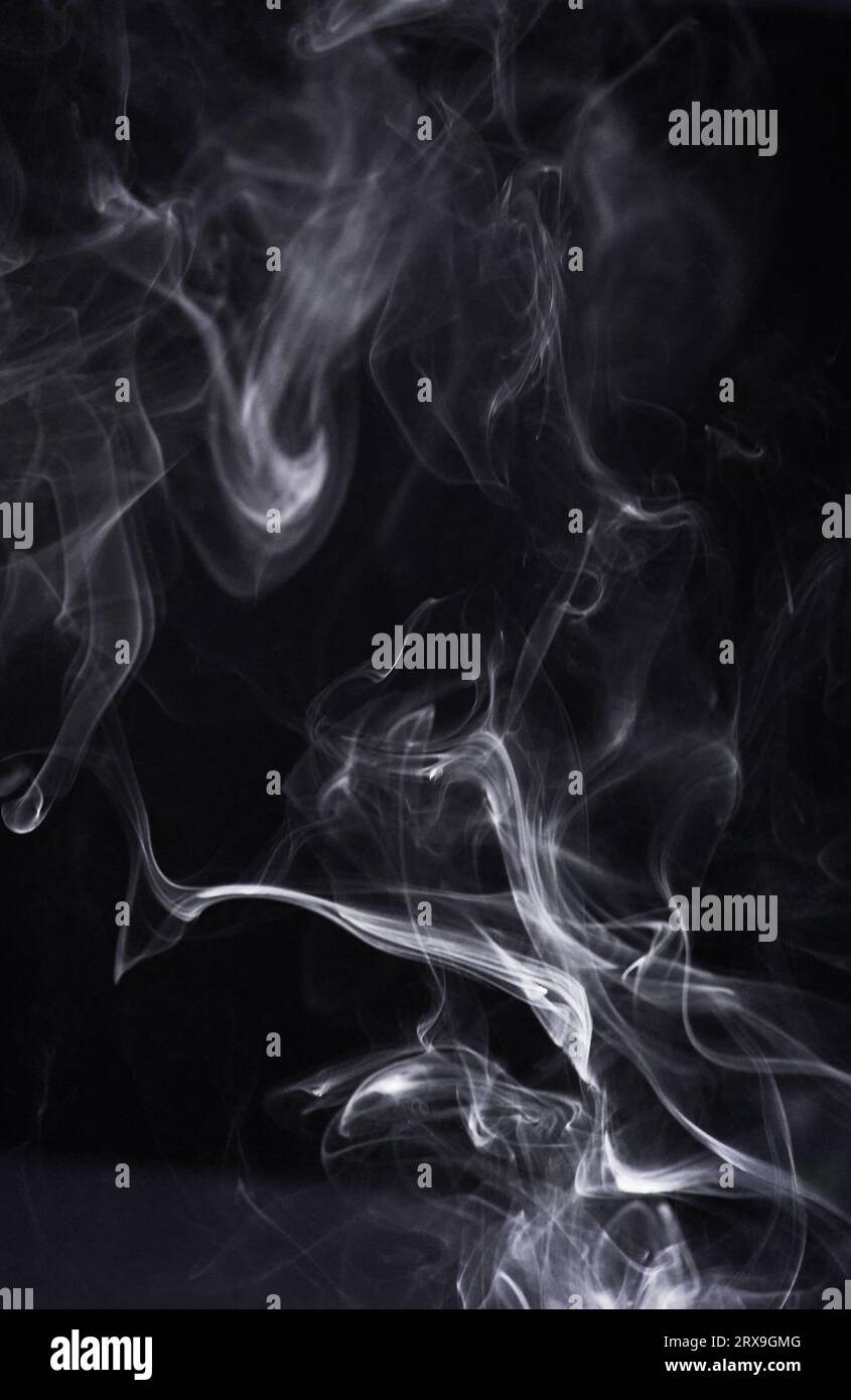 Smoke, dark background and mist, fog or gas on mockup space wallpaper ...