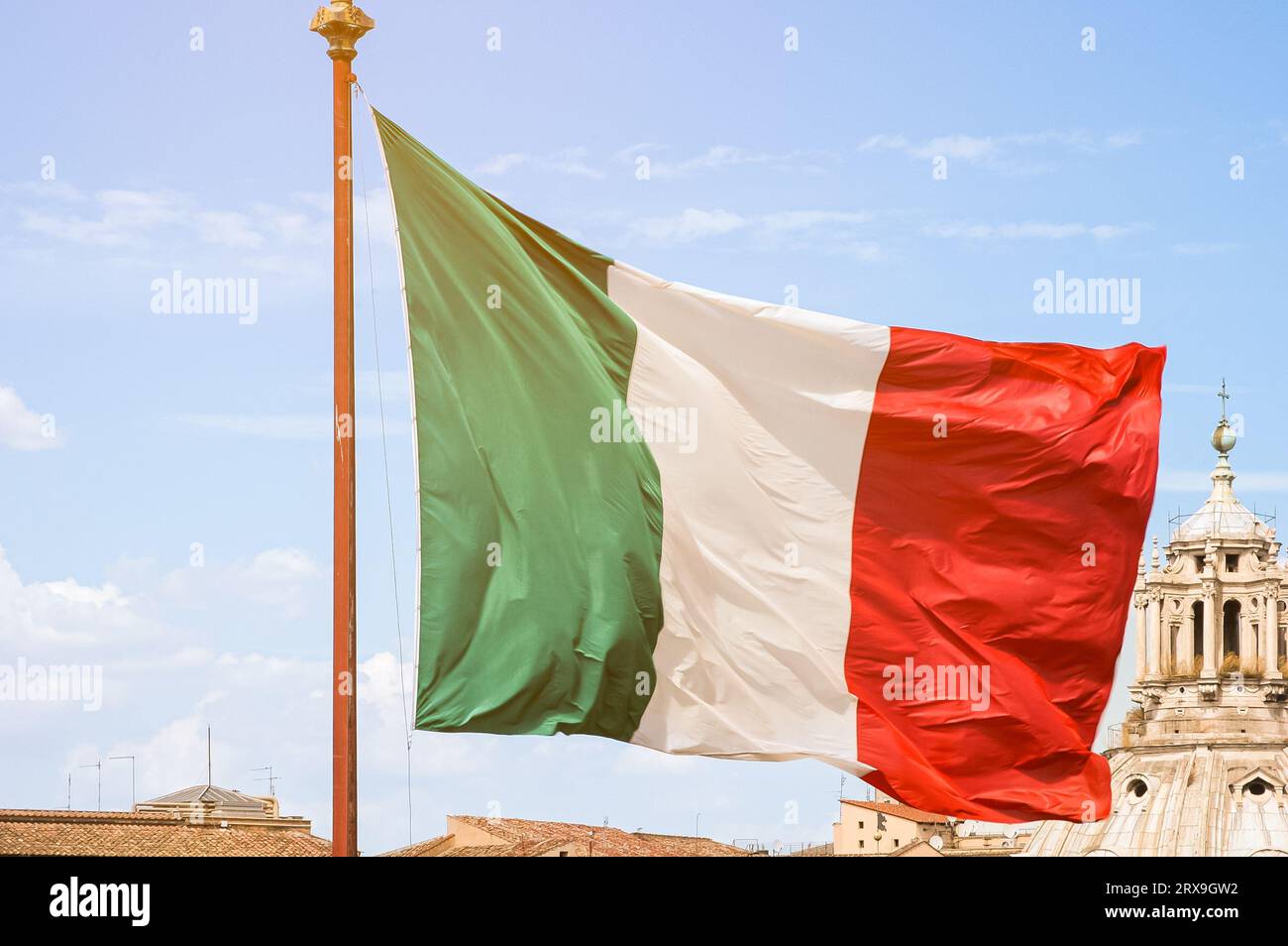 Rome italian flag hi-res stock photography and images - Alamy