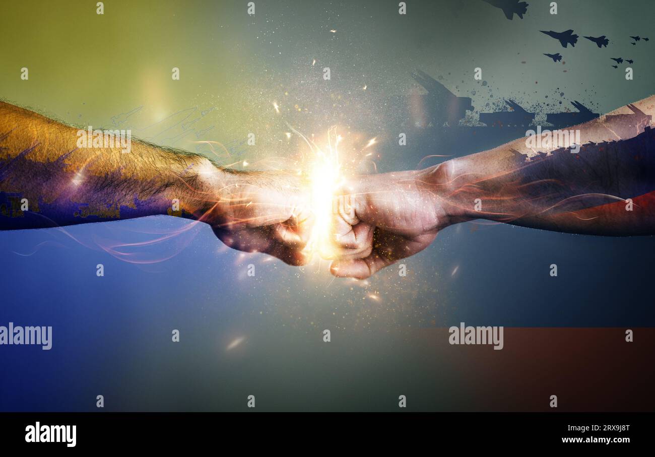 Hands, fist and double exposure with men at war closeup for support ...