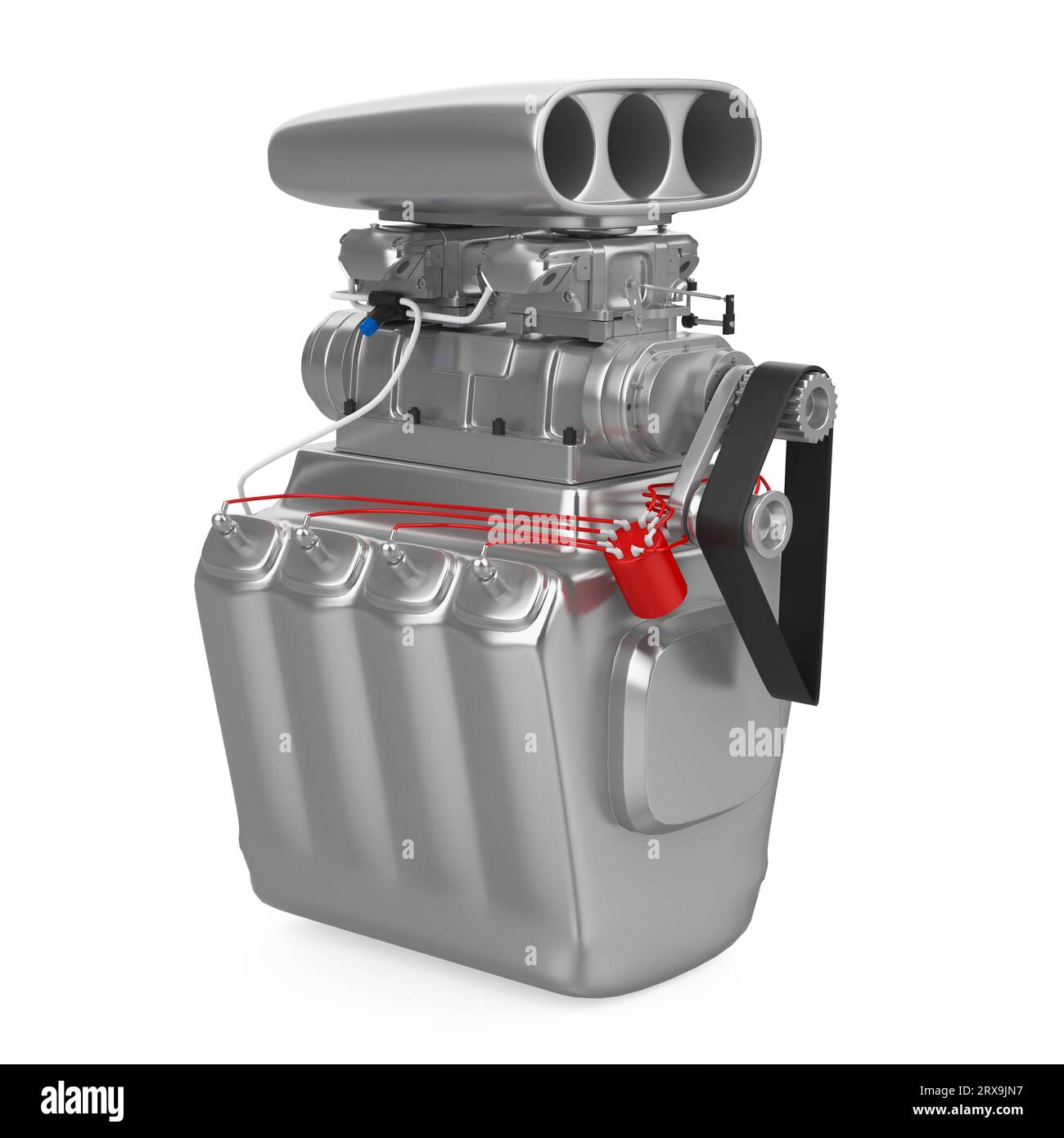 Automotive Car Engine Isolated Stock Photo - Alamy