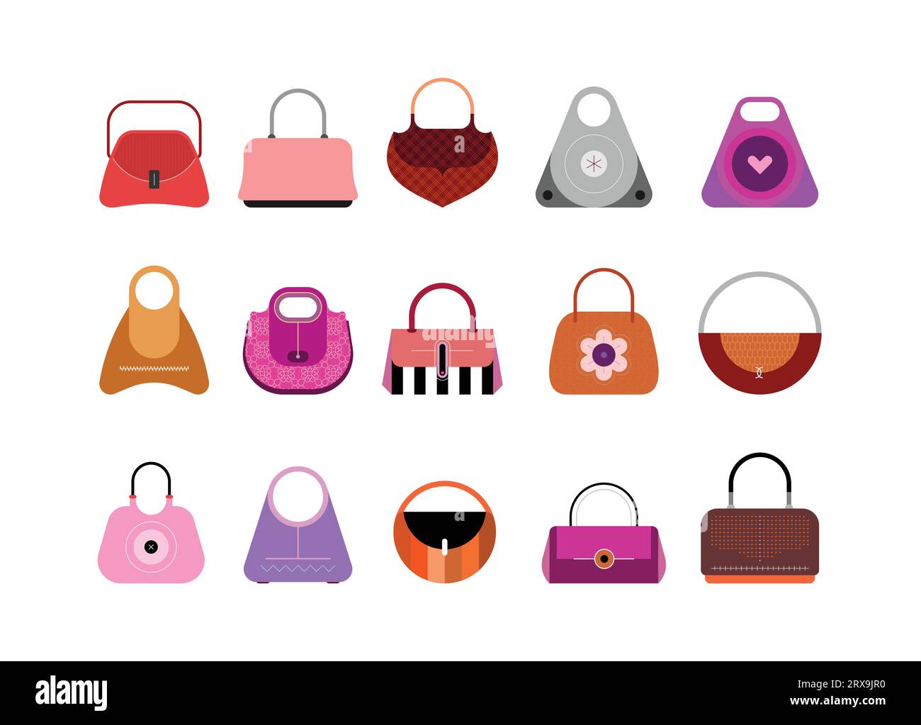 Designer handbags Stock Vector Images - Alamy