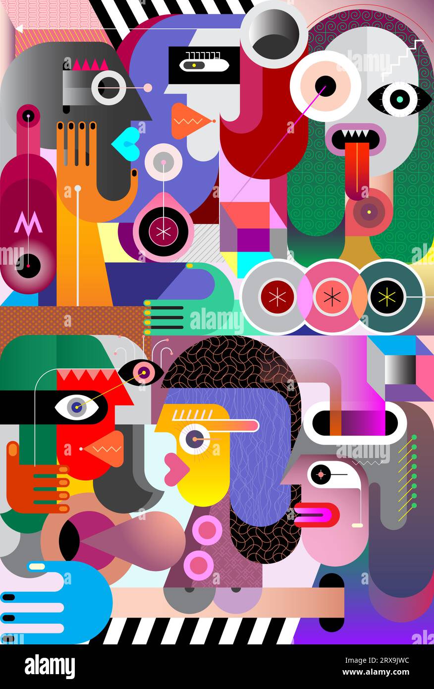 Geometric share Stock Vector Images - Alamy