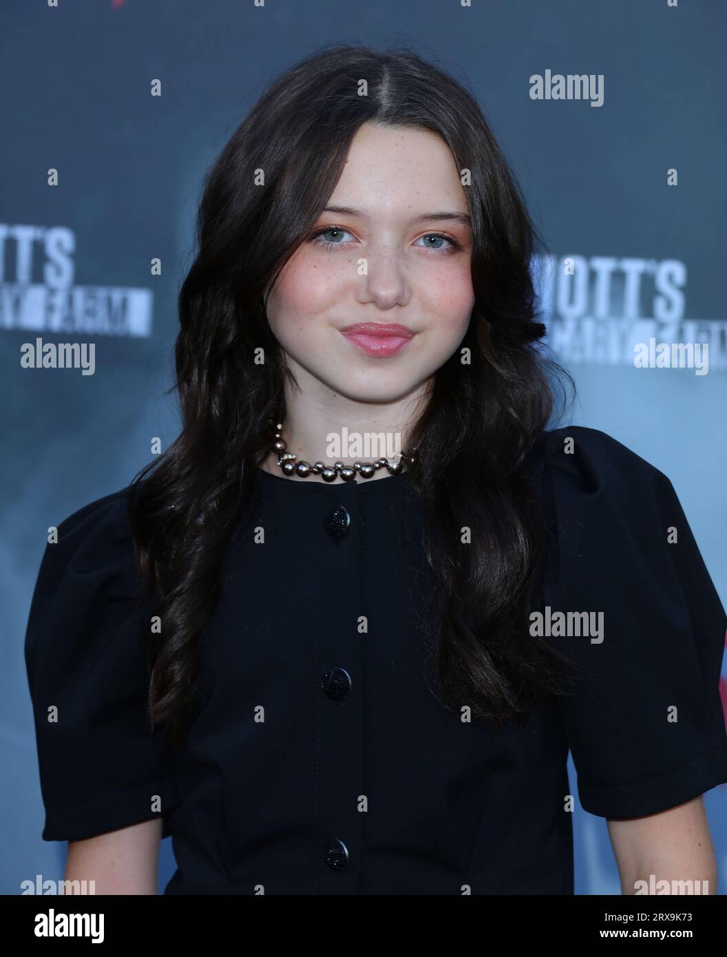 Buena Park, USA. 23rd Sep, 2023. Violet McGraw arrives at Knotts Scary ...