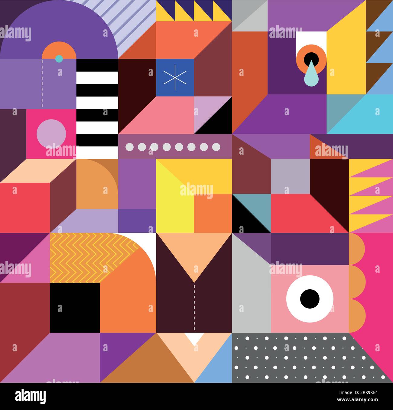 Abstract geometric background, vector graphic design Stock Vector Image ...