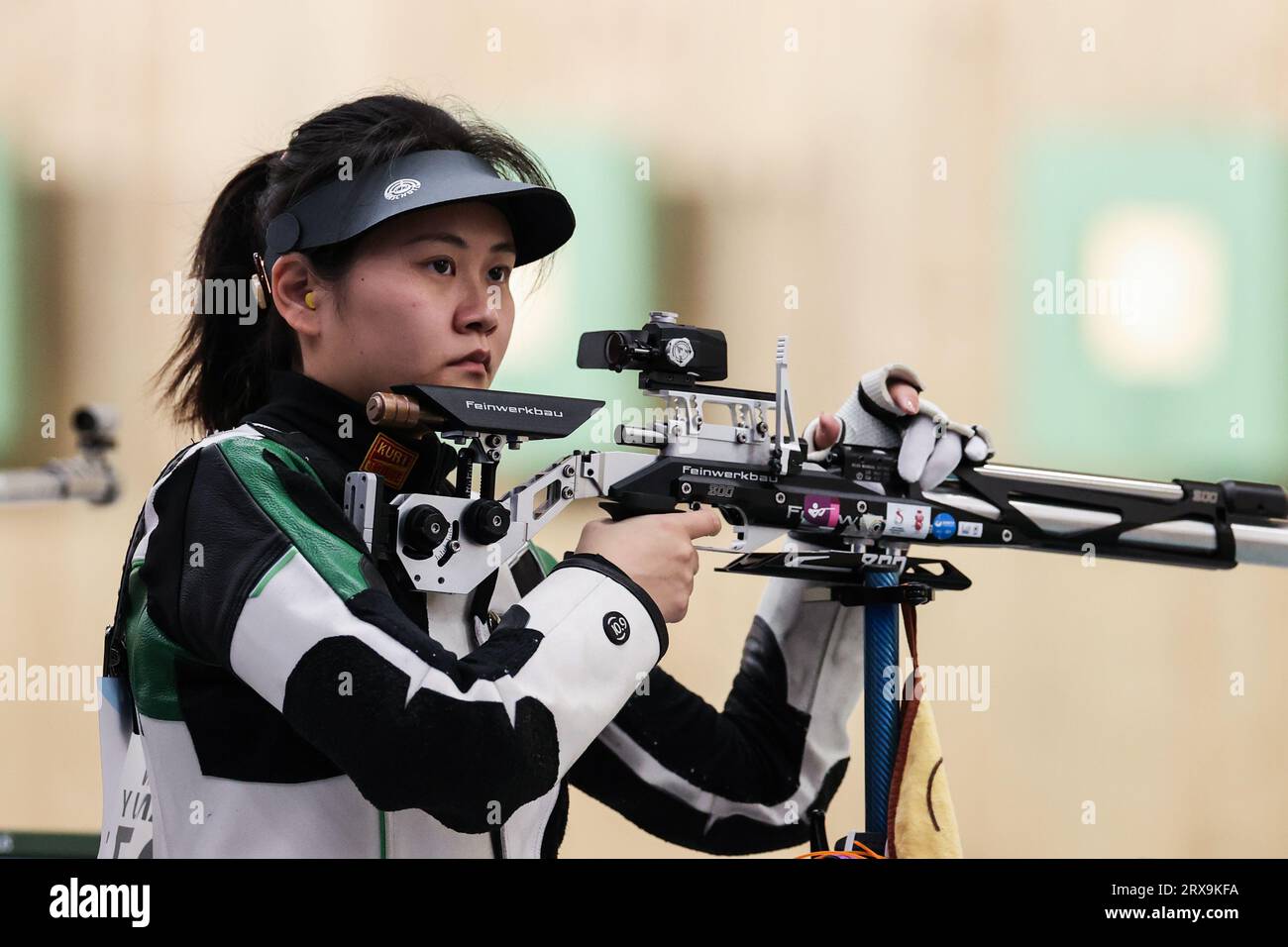 Hangzhou, China's Zhejiang Province. 24th Sep, 2023. Han Jiayu of China ...